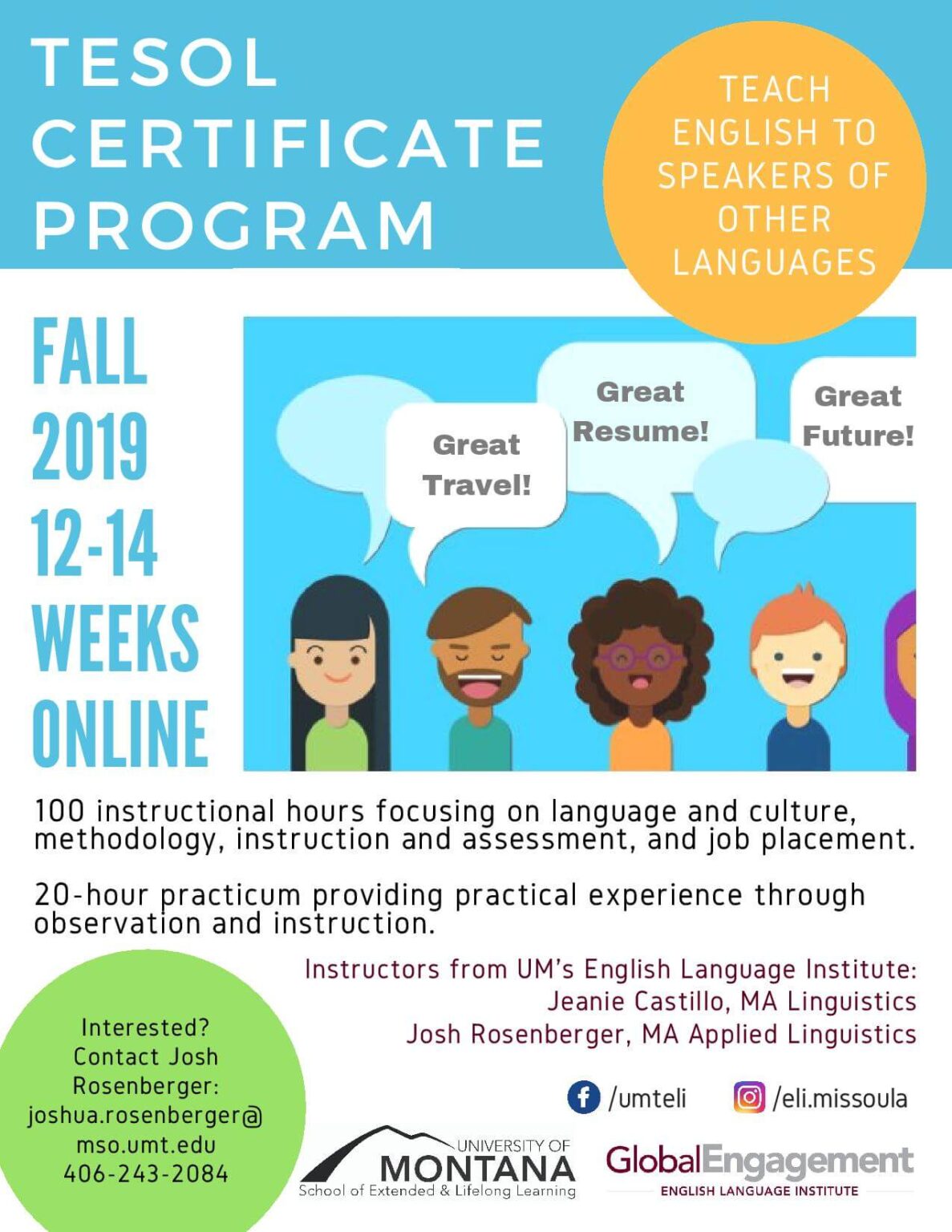 TESOL Certificate Program - Soft Landing Missoula